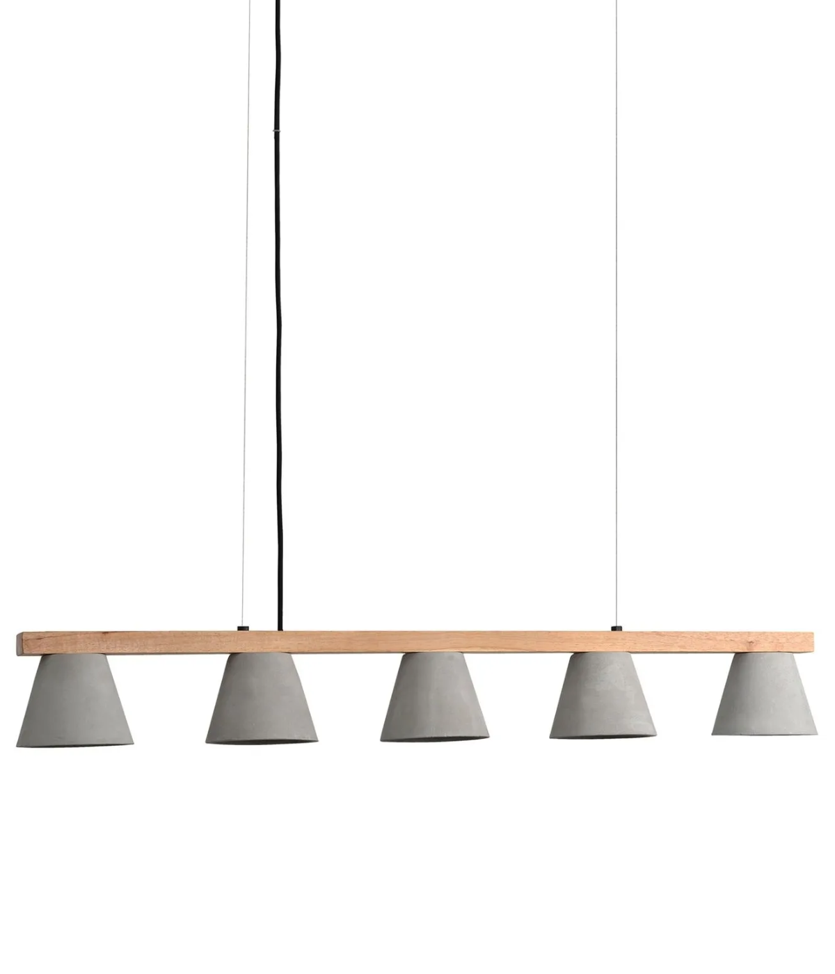 Zain Concrete & Wood Light Fixture – Dala Decor